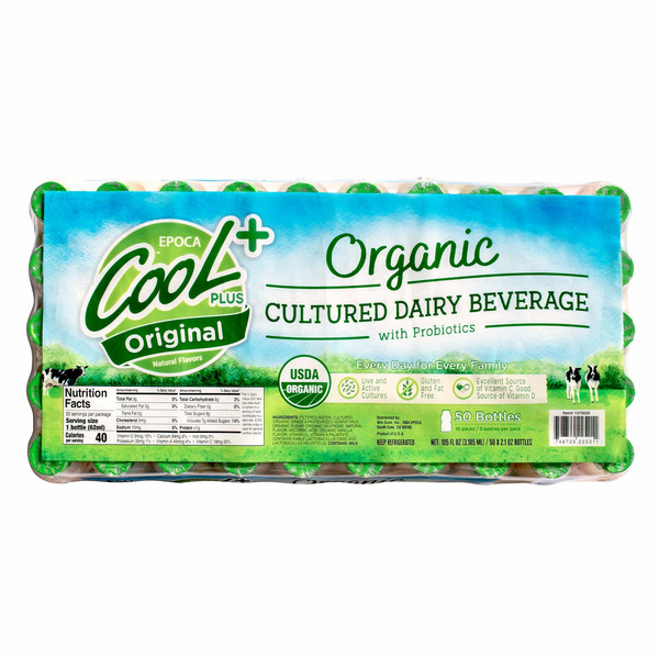 EPOCA Cool Plus Probiotic Organic Cultured Dairy Drink Same-Day ...