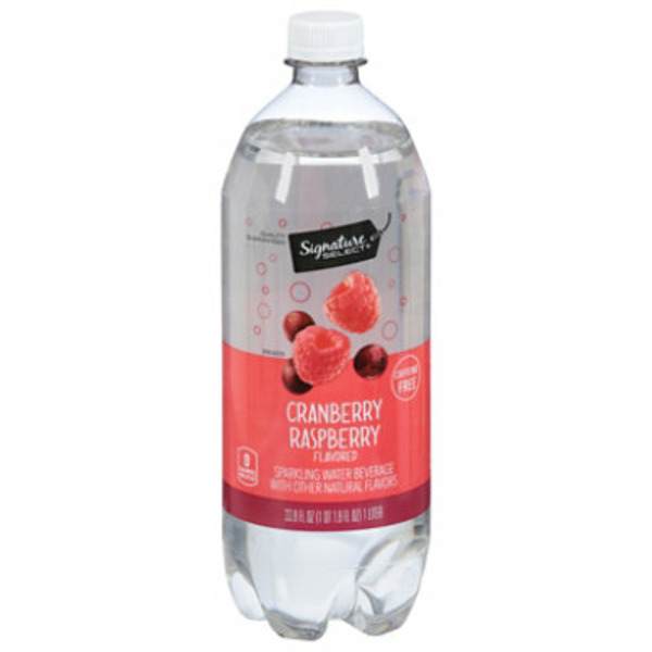 Safeway Signature SELECT Sparkling Water Beverage, Cranberry Raspberry Flavored Same-Day ...