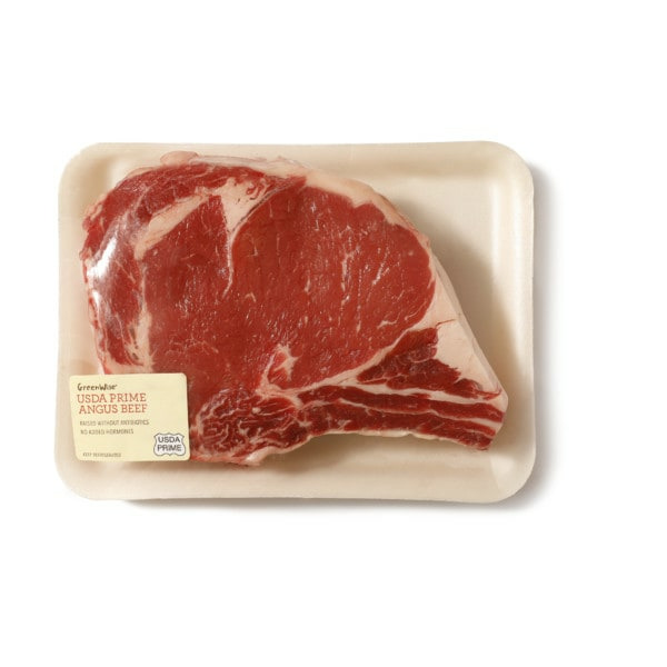 GreenWise USDA Prime Raised Without Antibiotics Bone-In Rib Eye Steak ...