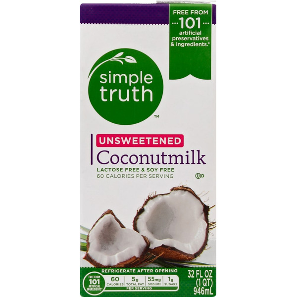 Kroger Simple Truth Coconutmilk, Unsweetened Same-Day Delivery or ...