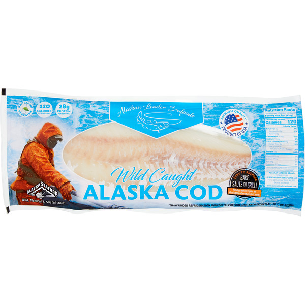 Alaskan Leader Seafoods Alaska Cod Fillet, Wild Caught Same-Day ...