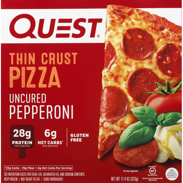 Quest Pizza, Uncured Pepperoni, Thin Crust Same-Day Delivery or Pickup ...