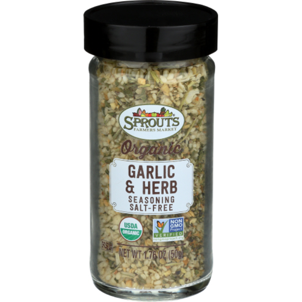 Sprouts Farmers Market Sprouts Organic Salt Free Garlic & Herb ...