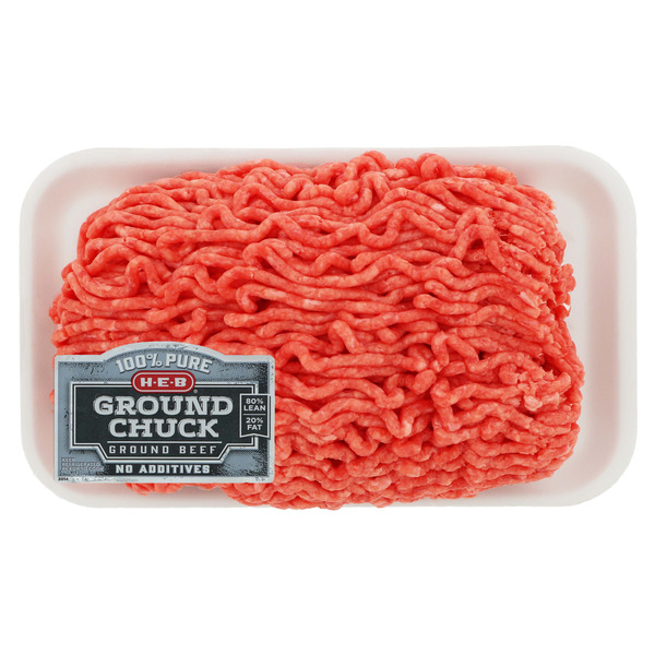 H-E-B H-E-B Ground Beef Chuck 80/20 Same-Day Delivery | Instacart