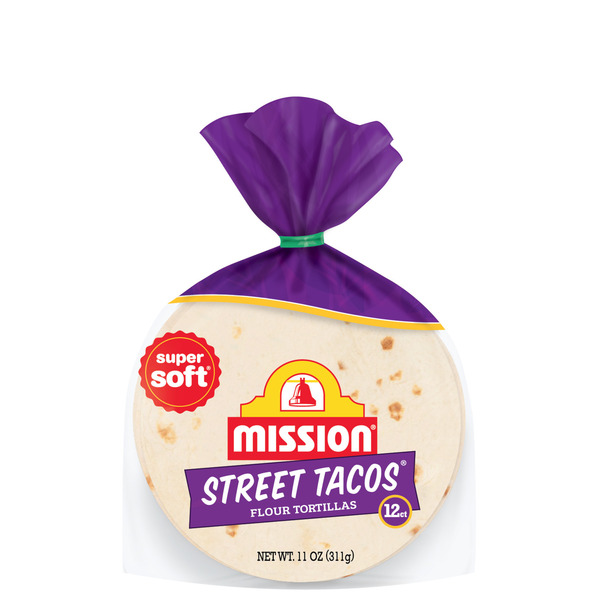 Safeway Mission Super Soft Flour Tortillas, Street Tacos Size, 12 Count ...