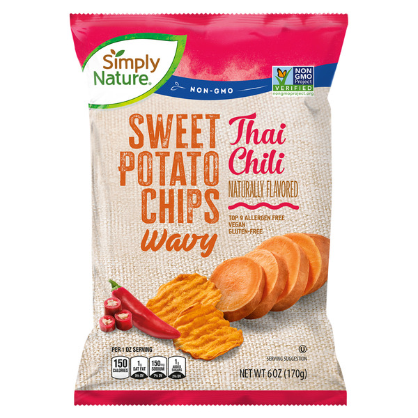 Simply Nature Thai Chili Sweet Potato Chips Same-Day Delivery or Pickup | ALDI