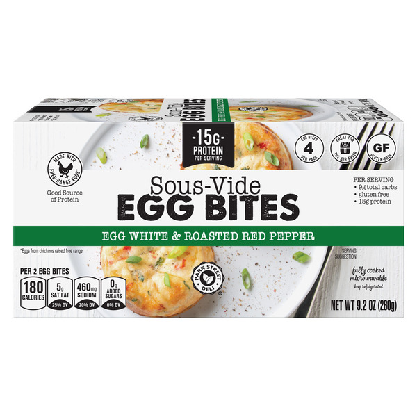 Park Street Deli Roasted Red Pepper & Egg White Sous-Vide Egg Bites ...
