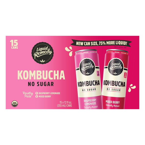 Costco Remedy Organics Organic Kombucha Variety Pack Same-Day Delivery ...