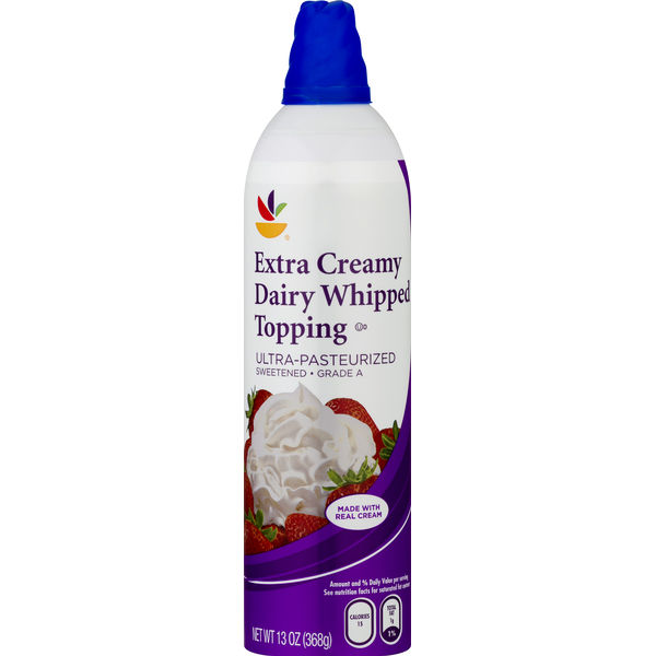 SB Whipped Topping, Dairy, Extra Creamy (13 oz) - Instacart