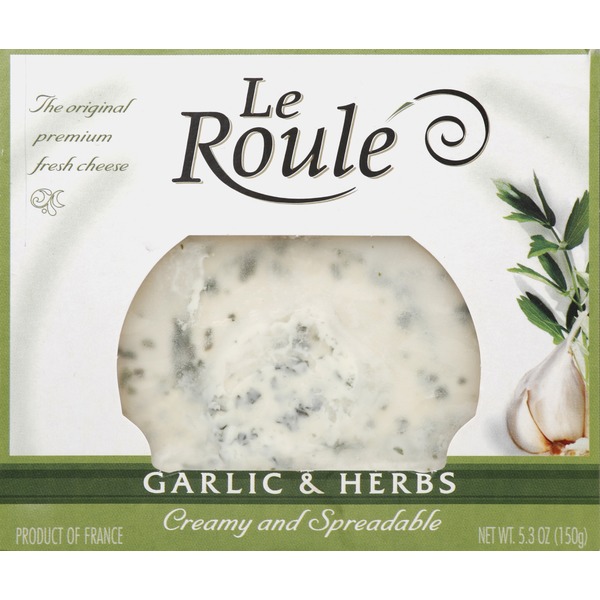 Le Roule Cheese, Garlic & Herbs (5.3 oz) - Instacart