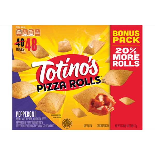 Totino's ™ Pizzs Brand Pepperoni Pizza Snacks (23.7 oz) - Instacart