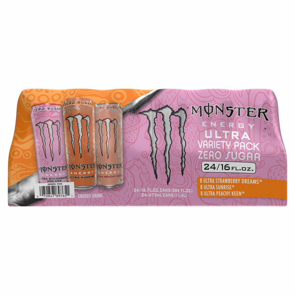 Monster Energy Zero Sugar Ultra Energy Drink Variety Pack Same-Day ...