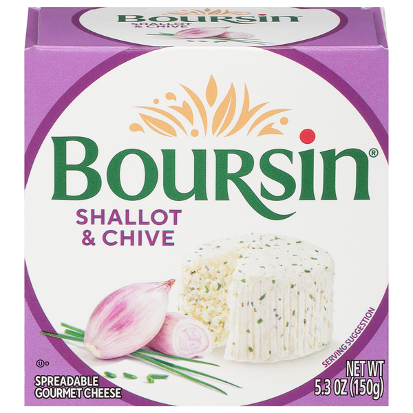 Boursin Shallot & Chive Gournay Cheese Same-Day Delivery or Pickup ...