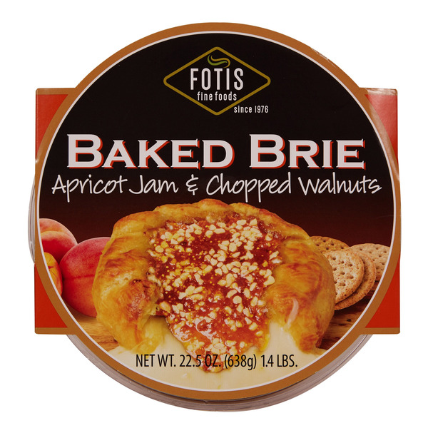 Fotis Baked Brie Apricot and Walnuts, 22.5 oz Same-Day Delivery | Costco