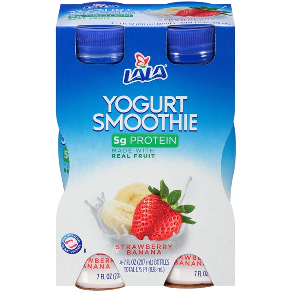 Lala Strawberry Banana Yogurt Smoothie (7 fl oz) - Instacart