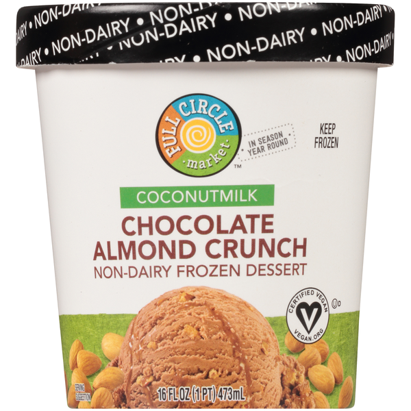Full Circle Chocolate Almond Crunch Coconutmilk Non-Dairy Frozen ...