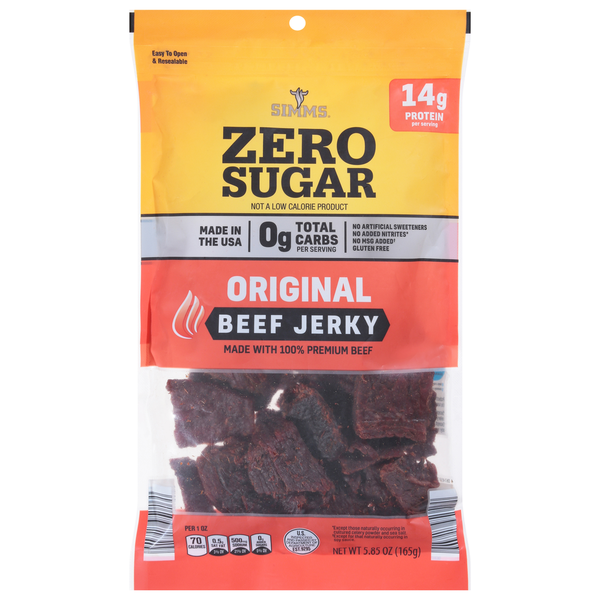 Simms Beef Jerky, Zero Sugar, Original Same-Day Delivery or Pickup | ALDI