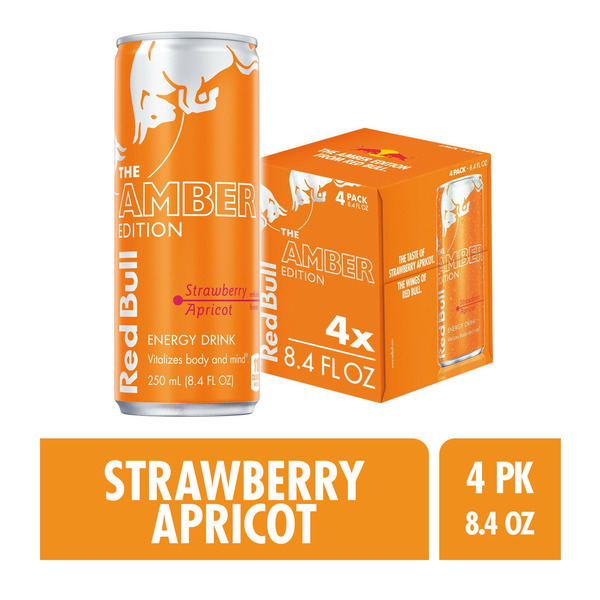Red Bull Amber Edition Strawberry Apricot Energy Drink Same-Day ...