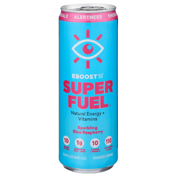 EBOOST SUPER FUEL, Natural Energy + Vitamins, Blue Raspberry flavor ...