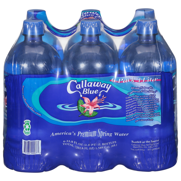 Publix Callaway Blue Spring Water, Premium, 6 Pack Same-Day Delivery or ...