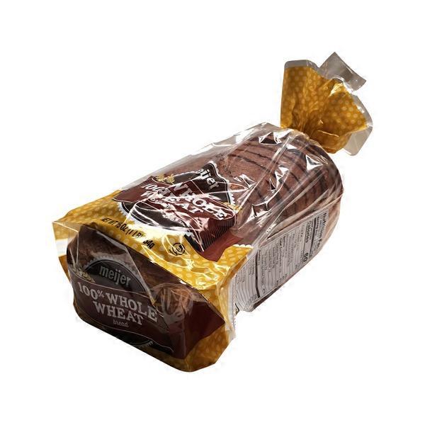 Meijer 100% Whole Wheat Bread (16 oz) - Instacart