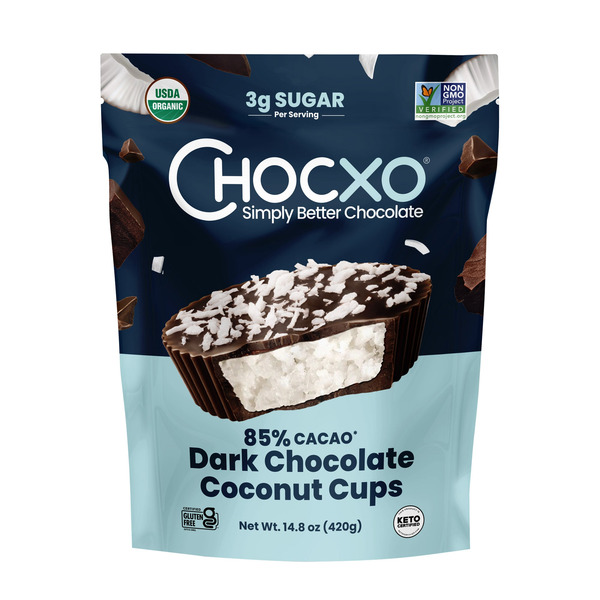ChocXO Dark Chocolate Coconut Cups Same-Day Delivery | Costco