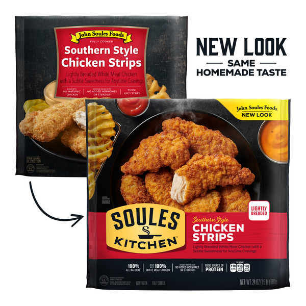 John Soules Foods Soules Kitchen Southern Style Chicken Strips, Frozen ...