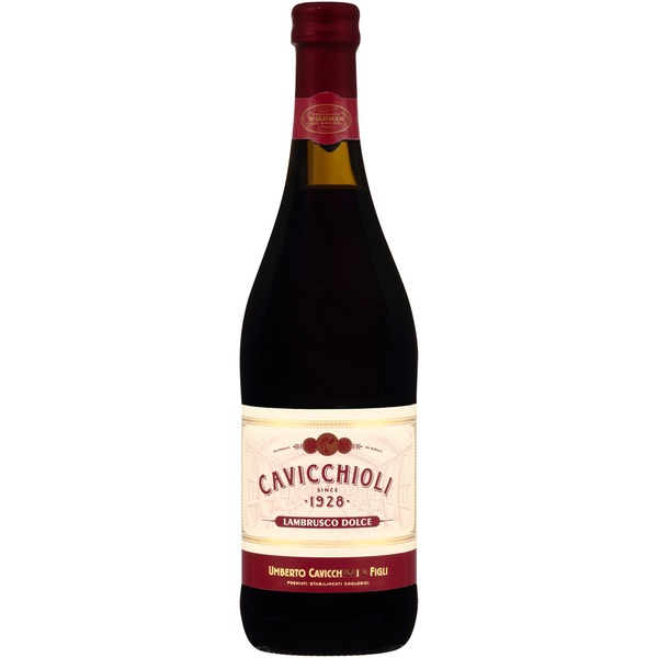 Cavicchioli Lambrusco Dolce Sweet Red Wine (750 ml) - Instacart