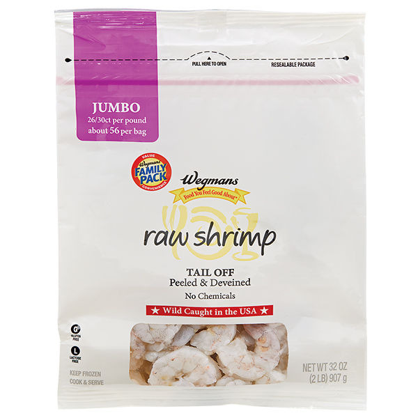 Wegmans Wegmans Food You Feel Good About Uncooked Wild-Caught Shrimp, FAMILY PACK Same-Day ...
