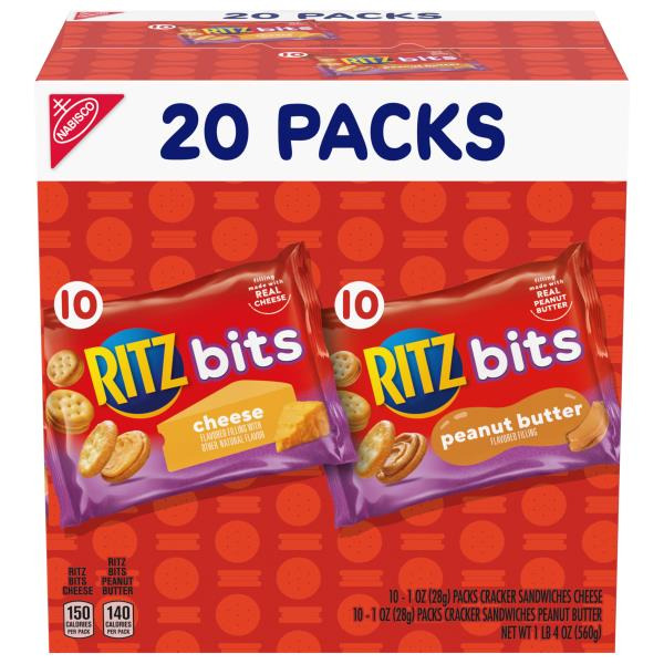 Ritz Cracker Sandwiches, Bits, Cheese/Peanut Butter Same-Day Delivery ...