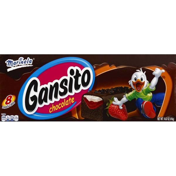 Marinela Snack Cakes, Gansito, Chocolate (14.7 oz) - Instacart