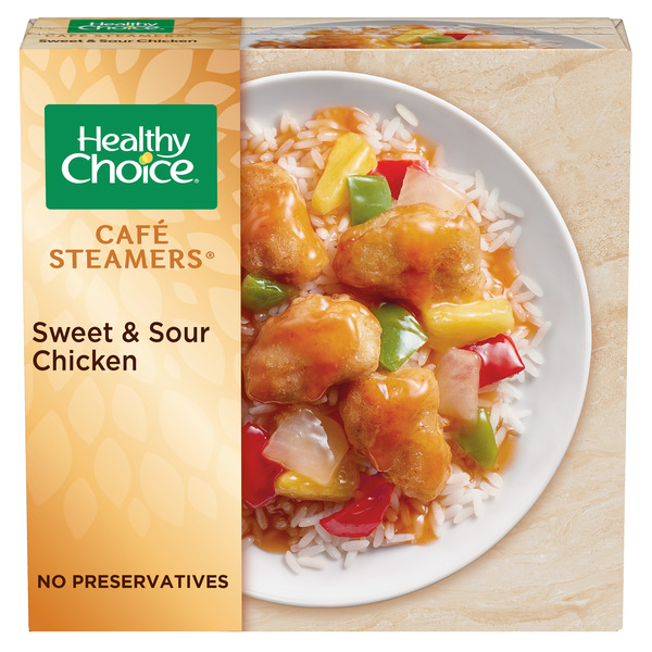 Healthy Choice Café Steamers Sweet & Sour Chicken, Frozen Meal Same-Day ...