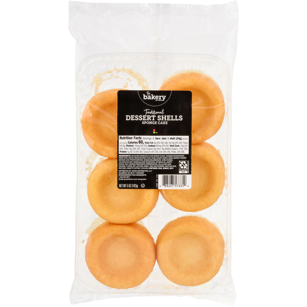 Stop & Shop The Bakery Sponge Cake, Dessert Shells, Traditional Same ...