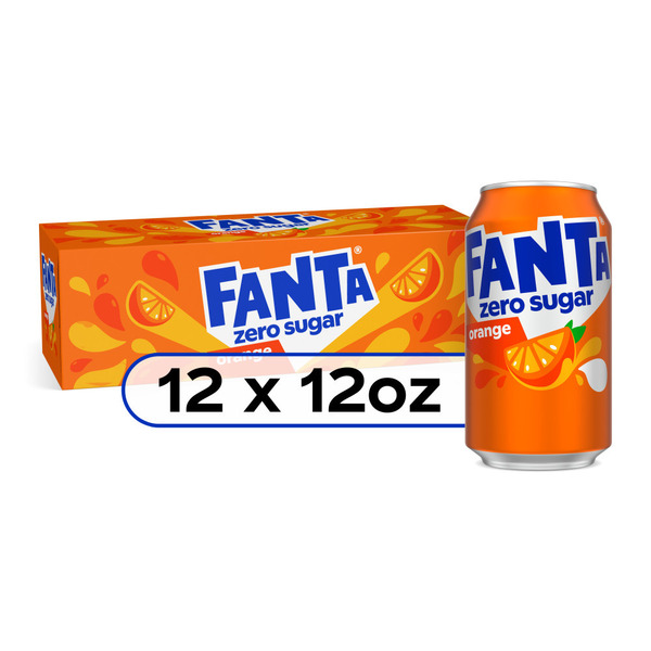 Fanta Orange Zero Sugar Soda Fridge Pack Cans Same-Day Delivery or ...