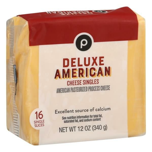 Publix Publix Cheese Singles, Pasteurized Process, American, Deluxe ...