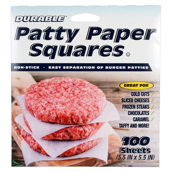 Durable Patty Paper Squares Sheets Same-Day Delivery | Dollar Tree
