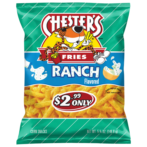 Food Lion Chester's Fries Corn And Potato Snacks Ranch Flavored 5 1/4 ...