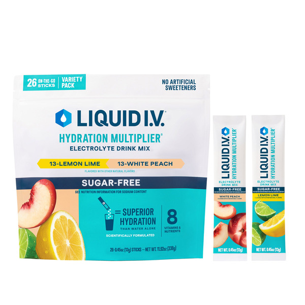 Liquid I.V. Electrolyte Drink Mix, Sugar-Free, Variety Pack Same-Day ...