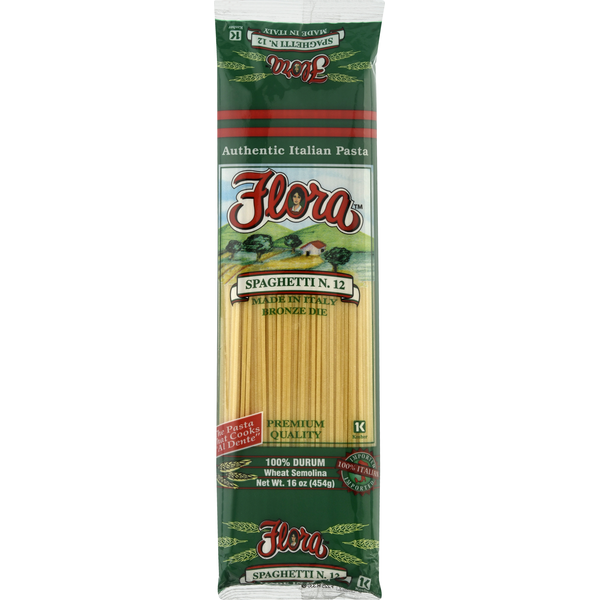 Flora Pasta, Authentic Italian, Spaghetti N. 12, Bronze Die (16 oz ...