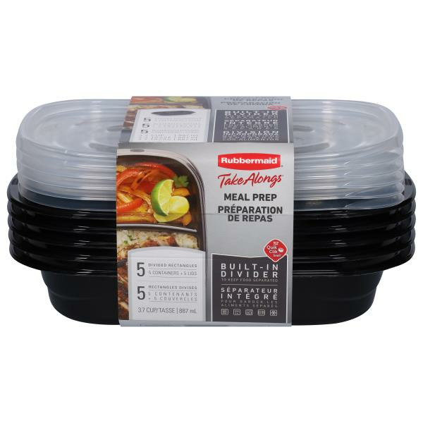 Rubbermaid Containers, Meal Prep, Divided Rectangles Same-Day Delivery ...