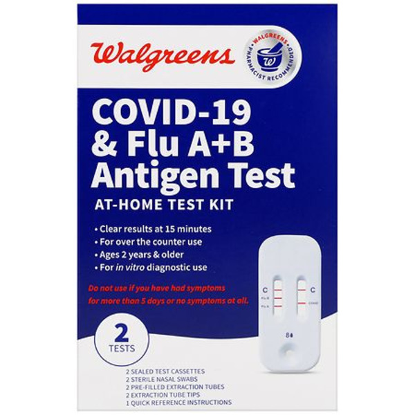 Walgreens Walgreens Covid-19 & Flu A&B Antigen Test Same-Day Delivery ...