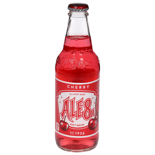 Ale8 Soft Drink Logo Ale 8 One® Cherry Soda Bottles, 6 Pk / 7 Fl Oz
