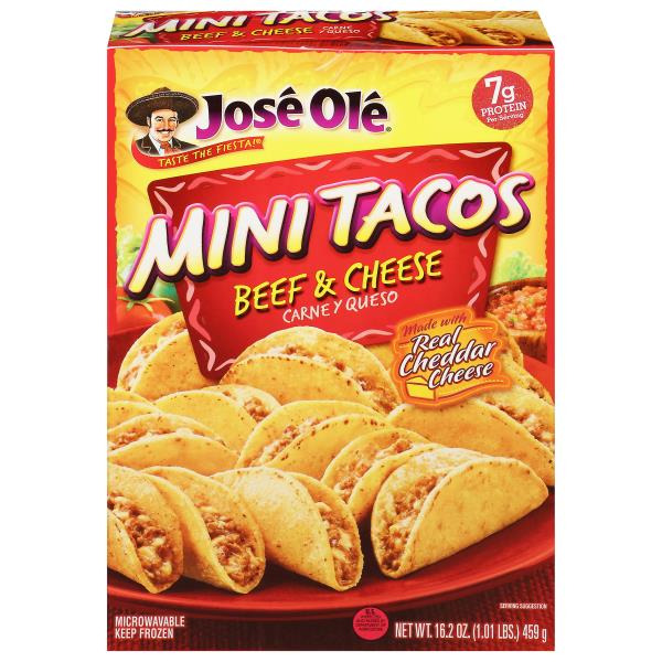 José Olé Mini Tacos, Beef & Cheese Same-Day Delivery or Pickup | Publix
