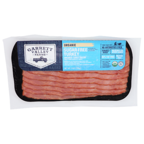 Garrett Valley Organic Sugar Free Turkey Bacon Same-Day Delivery or ...