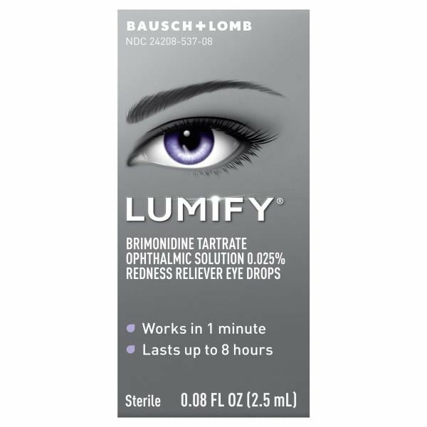 Lumify® Redness Reliever Eye Drops (Brimonidine Tartrate Ophthalmic ...