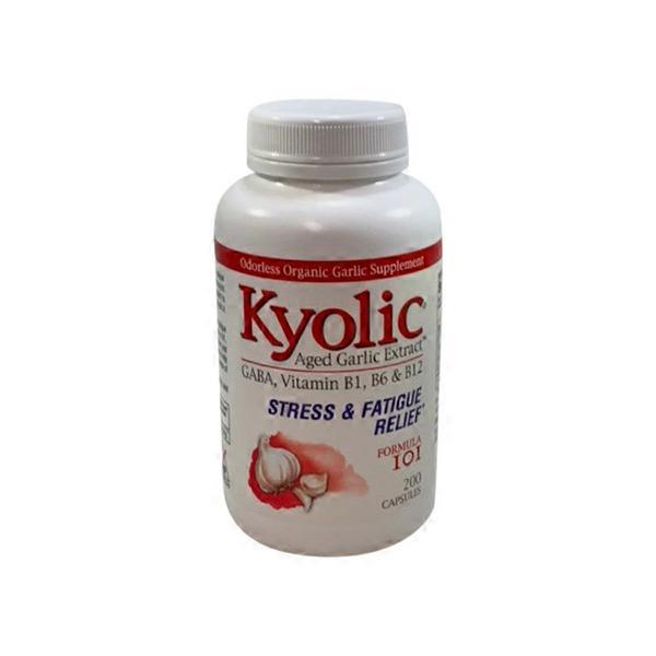 Kyolic Stress & Fatigue Relief Formula 101 Odorless Organic Garlic ...