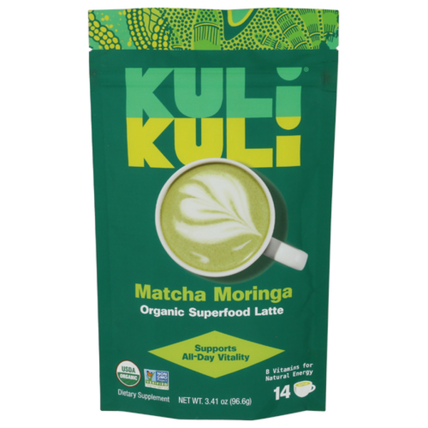 Kuli Kuli Foods Matcha Moringa, Organic Superfood Latte Same-Day ...