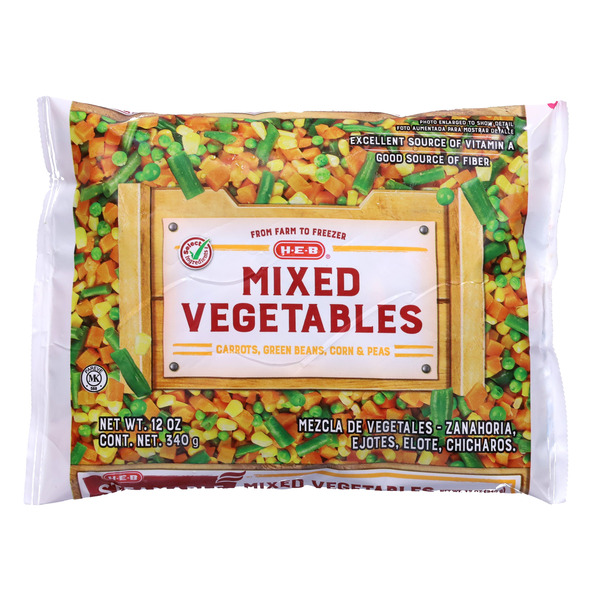 H-E-B H-E-B Mixed Vegetables Carrots Green Beans Corn & Peas Same-Day ...