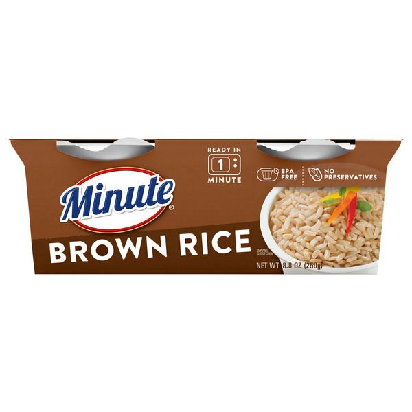 Wegmans Minute Rice Ready To Serve Brown Rice, Gluten-Free Same-Day ...