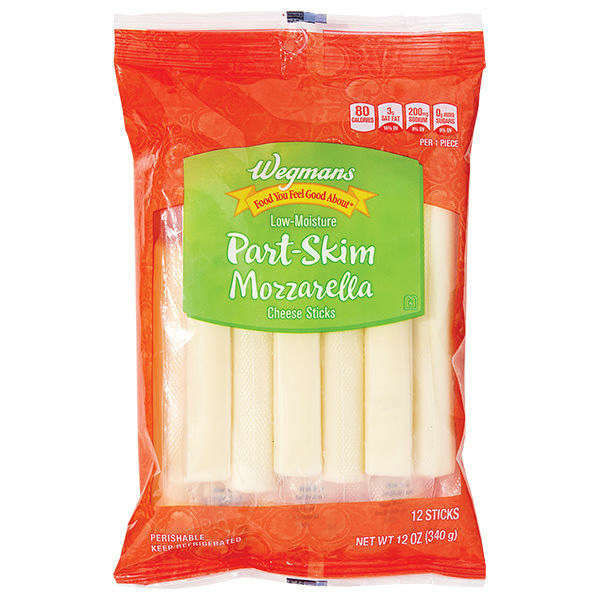 Wegmans Wegmans Part-skim Mozzarella Low-moisture Cheese Sticks Same ...